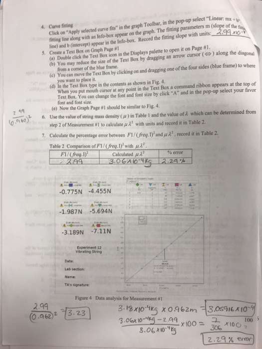 Please use the data provided for this experiment to | Chegg.com