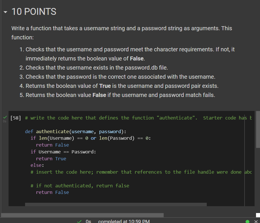 Solved # Filling the Password. db with User information | Chegg.com