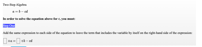 Solved Step Two Multiply both sides of the equation by the | Chegg.com