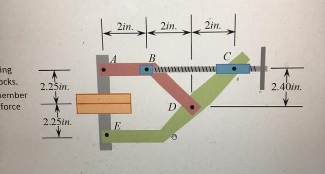 Solved Machines Analysis The clamp shown exerts a clamping | Chegg.com