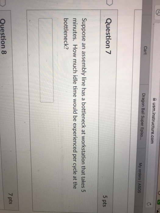 Solved ry Bookmarks Window Help usm.instructure.com ing Cart | Chegg.com