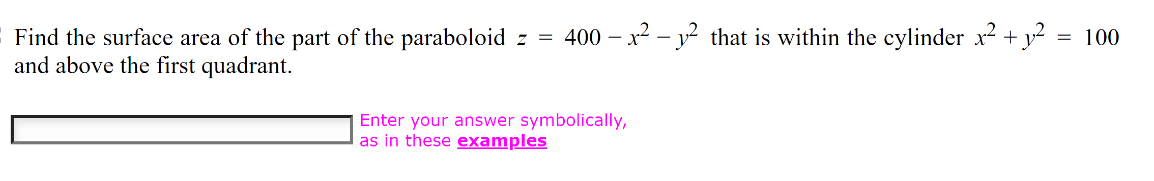Solved Find The Surface Area Of The Part Of The Paraboloid