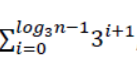 Solved ∑i=0log3n−13i+1 | Chegg.com