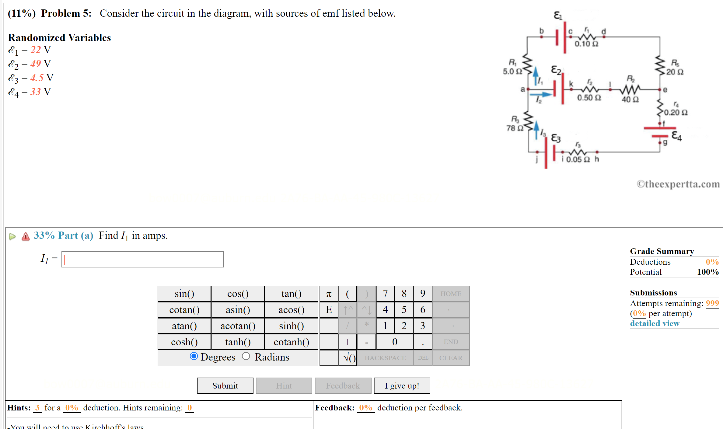 (11\%) Problem 5: Consider the circuit in the | Chegg.com (11\%) Problem 5: Consider the circuit in the | Chegg.com