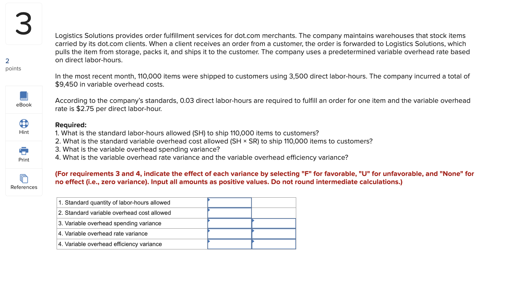 Solved Logistics Solutions provides order fulfillment | Chegg.com