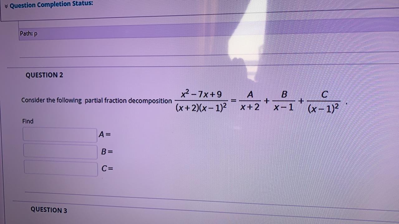 Solved Question Completion Status: Path: P QUESTION 2 A B | Chegg.com