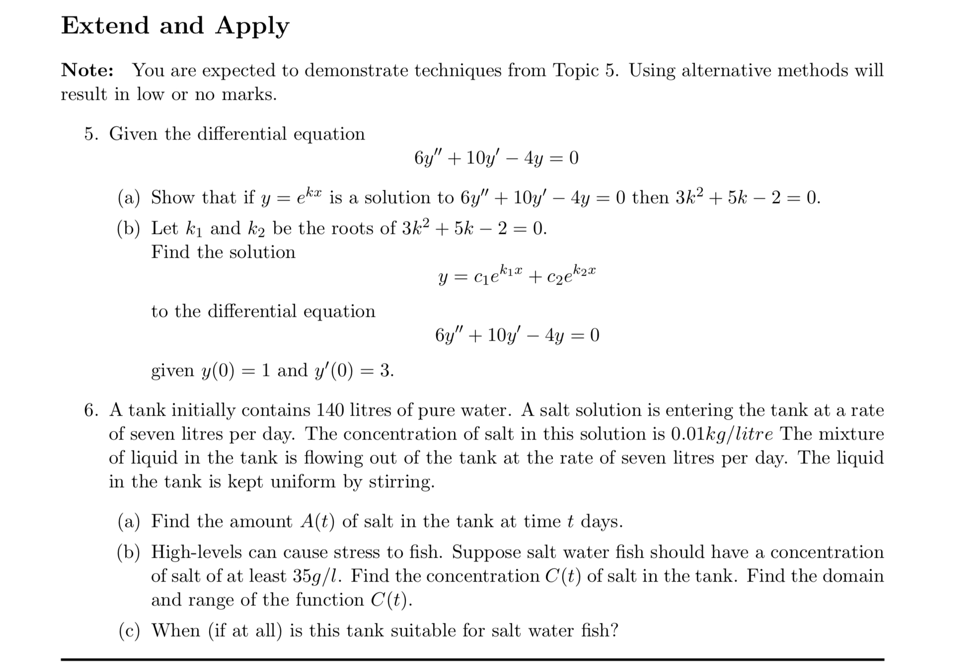 Solved Extend and Apply Note: You are expected to | Chegg.com