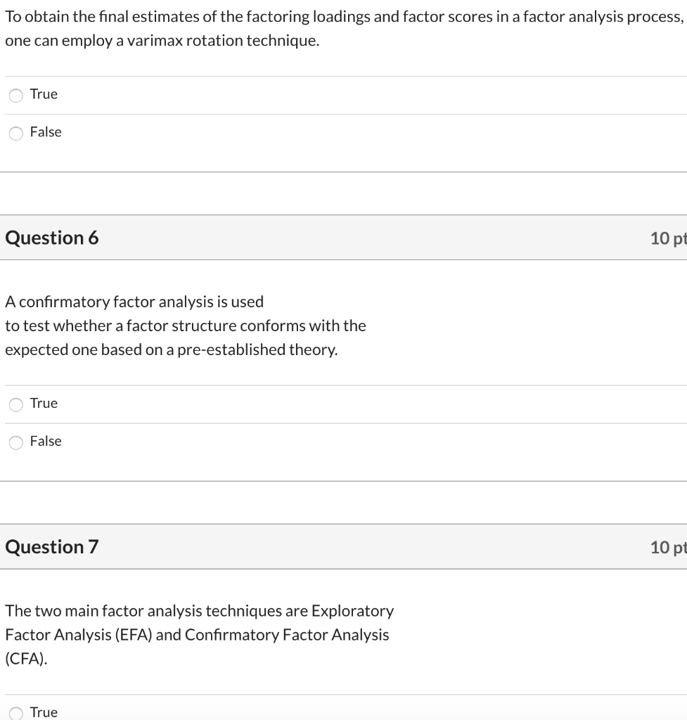 Solved To obtain the final estimates of the factoring | Chegg.com