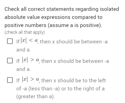 Solved Check all correct statements regarding | Chegg.com