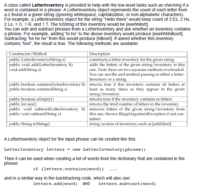 Solved An anagram is a word or phrase made by rearranging | Chegg.com