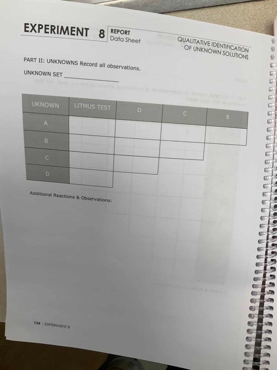 Annus 1ST TACT EXPERIMENT 8 REPORT Data Sheet | Chegg.com