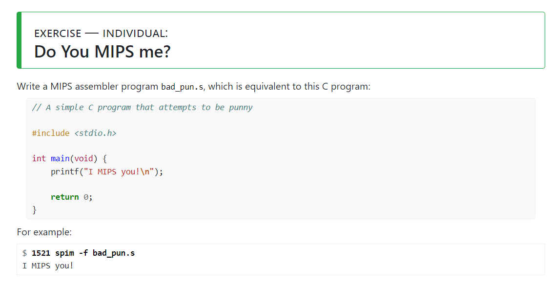 Solved EXERCISE — INDIVIDUAL: Do You MIPS me? Write a MIPS | Chegg.com Solved EXERCISE — INDIVIDUAL: Do You MIPS me? Write a MIPS | Chegg.com