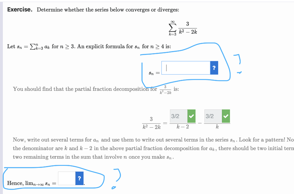 Solved Exercise. Determine whether the series below | Chegg.com