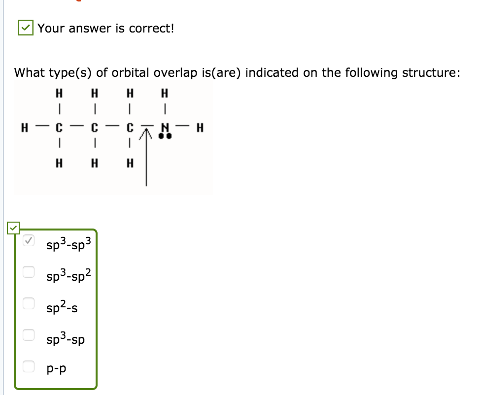 Solved What type(s) of orbital overlap is(are) indicated on | Chegg.com