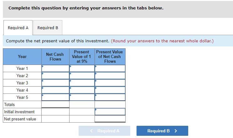 Solved Exercise 11-7 (Algo) Net present value and unequal | Chegg.com