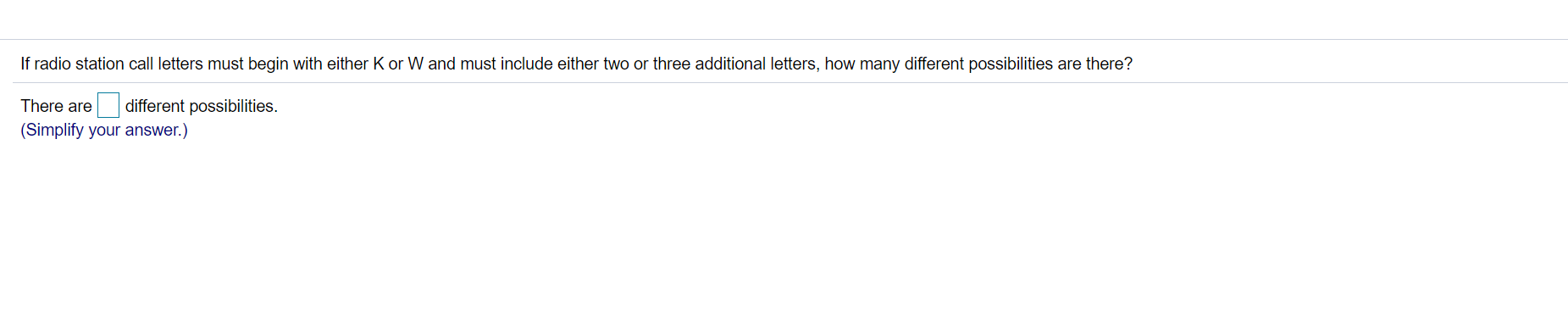 Solved If radio station call letters must begin with either | Chegg.com