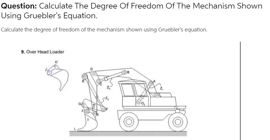 Solved Question: Calculate The Degree Of Freedom Of The | Chegg.com