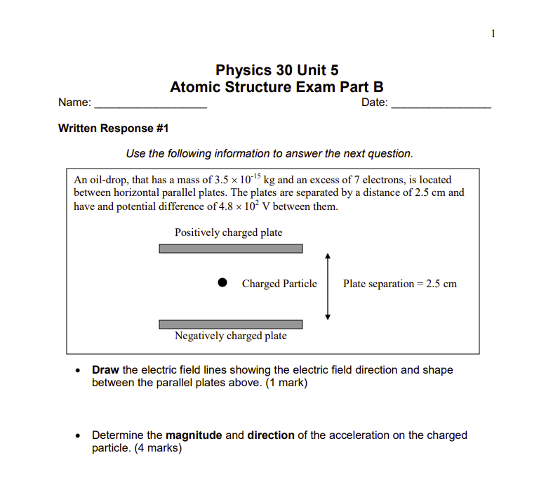 Solved An oil-drop, that has a mass of 3.5×10−15 kg and an | Chegg.com