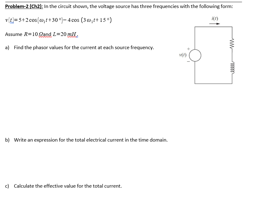 Solved - In Problem-2: The value of Omega_1 is not given. | Chegg.com