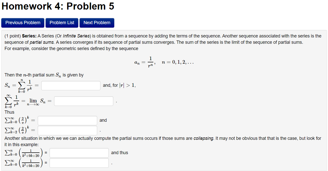 Solved Homework 4: Problem 5 Previous Problem Problem List | Chegg.com