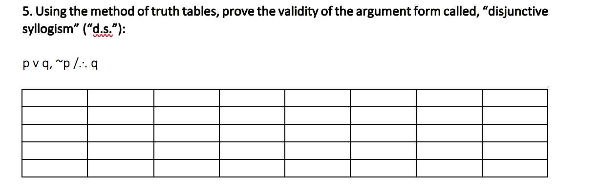 Solved 5. Using the method of truth tables, prove the | Chegg.com