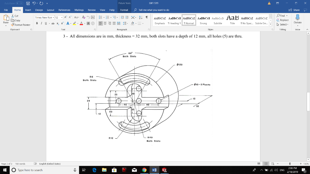 Solved he two dimensional front views of three objects are | Chegg.com
