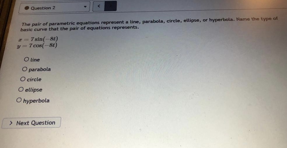 Solved The pair of parametric equations represent a line, | Chegg.com