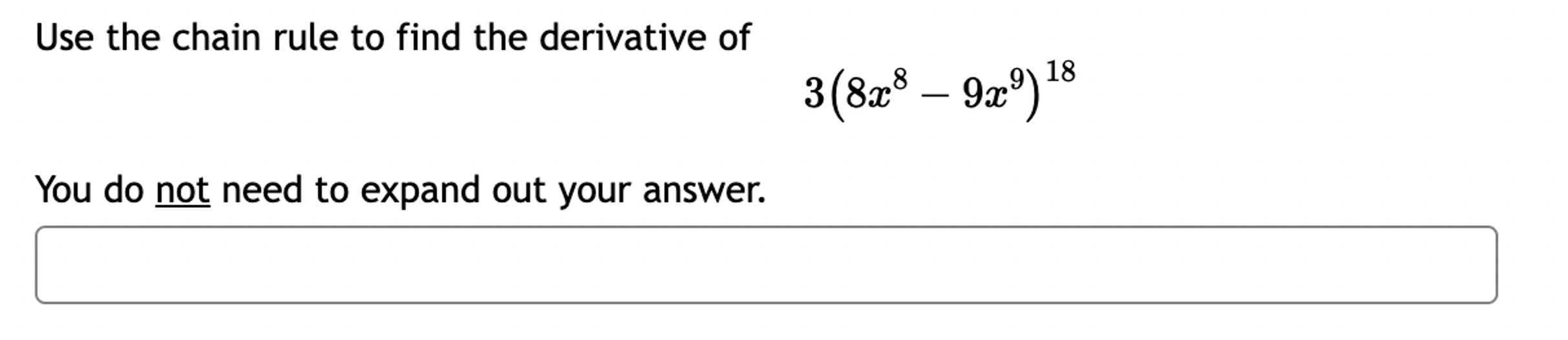 Solved Use the chain rule to find the derivative | Chegg.com
