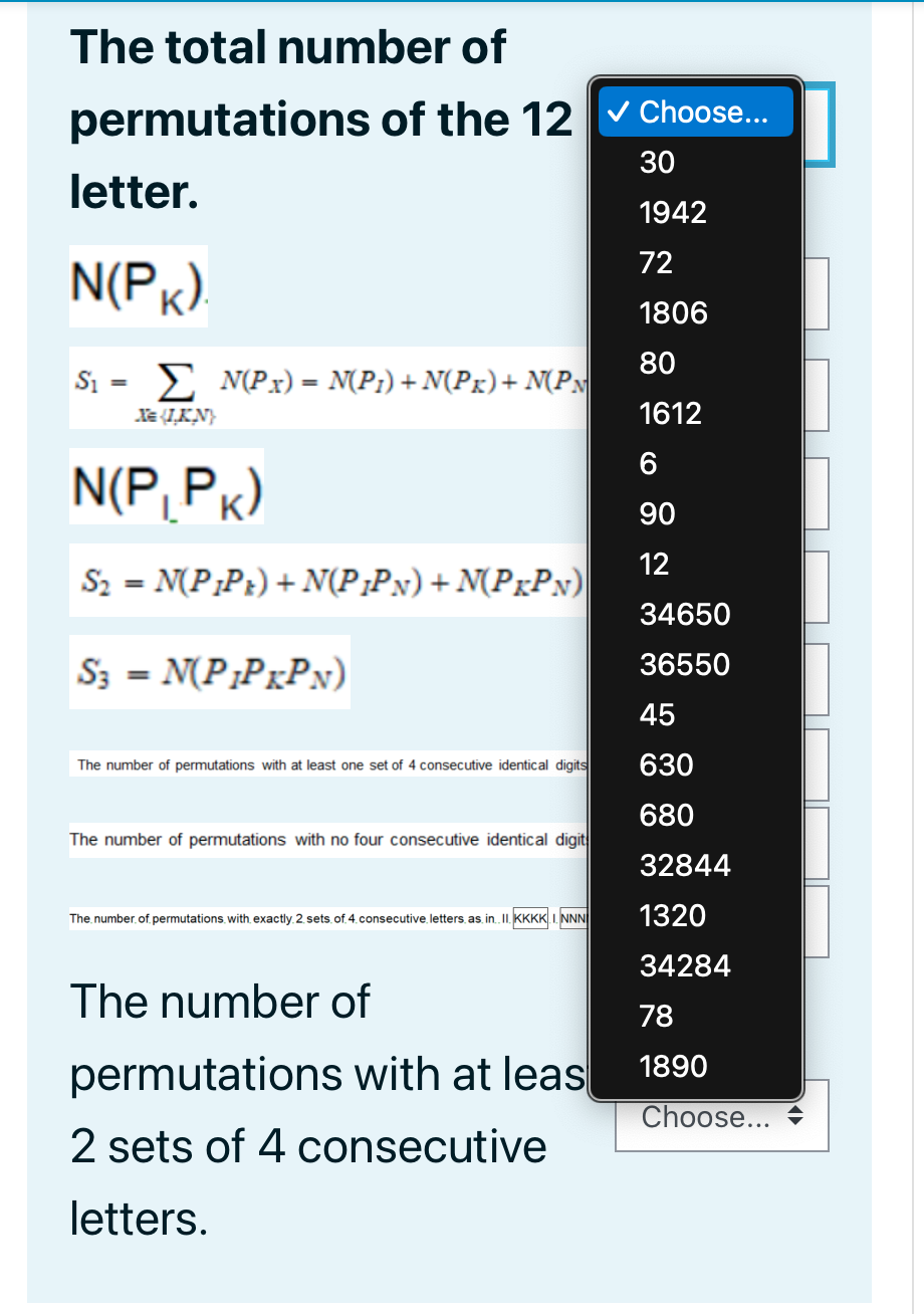 Consider the permutations of the letters in the | Chegg.com