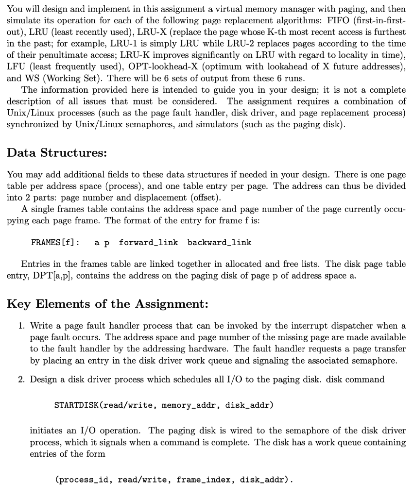 Solved COSC 3360/6310 - Operating Systems Both previous | Chegg.com