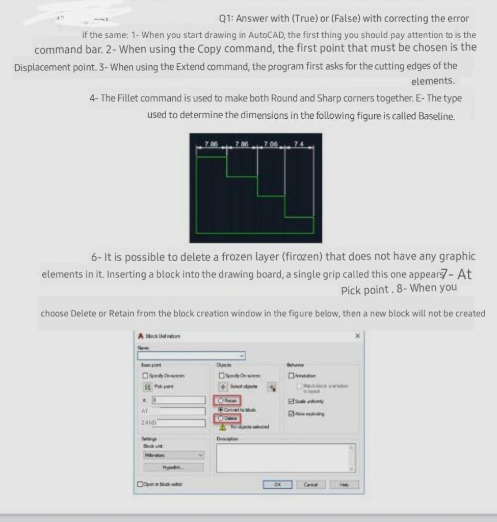 Solved Q1: Answer with (True) or (False) with correcting the | Chegg.com