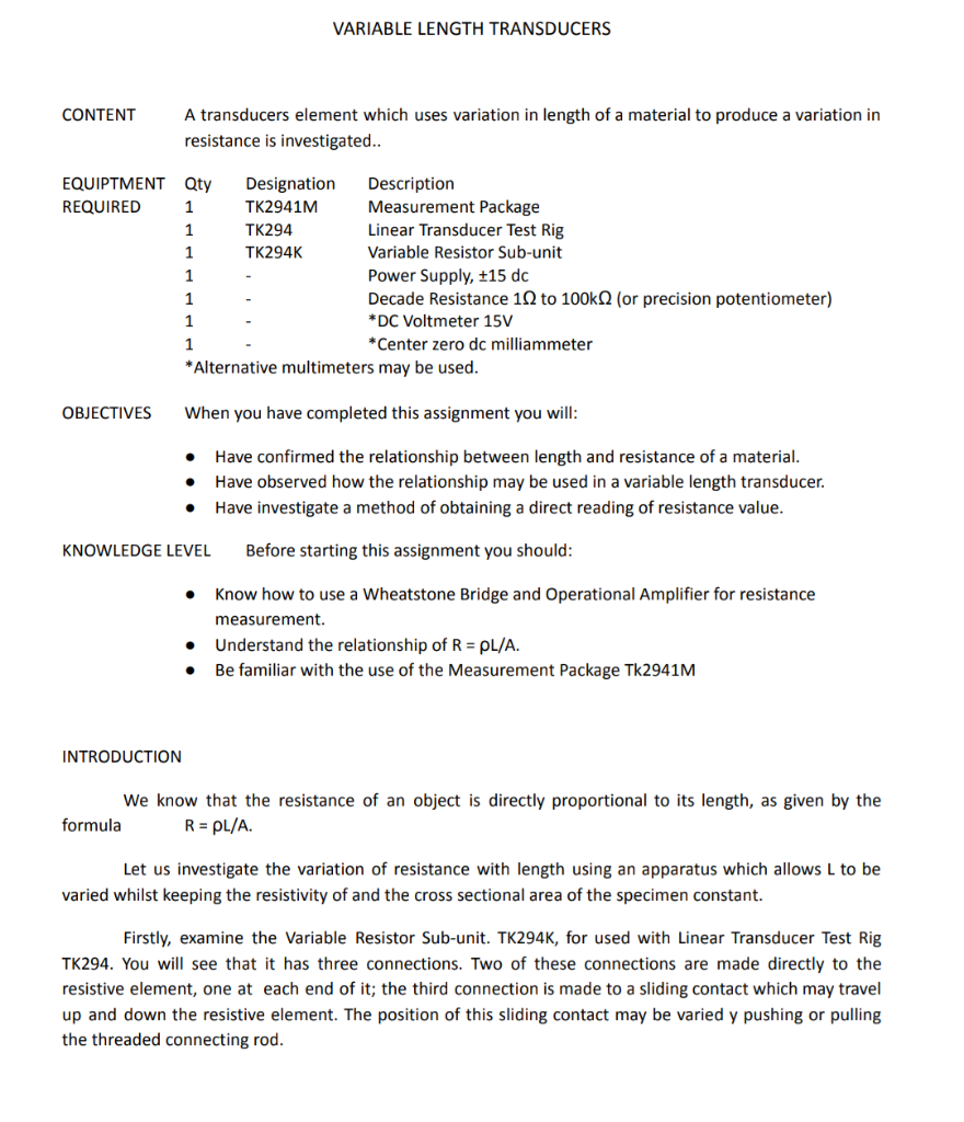 VARIABLE LENGTH TRANSDUCERS CONTENT A transducers | Chegg.com
