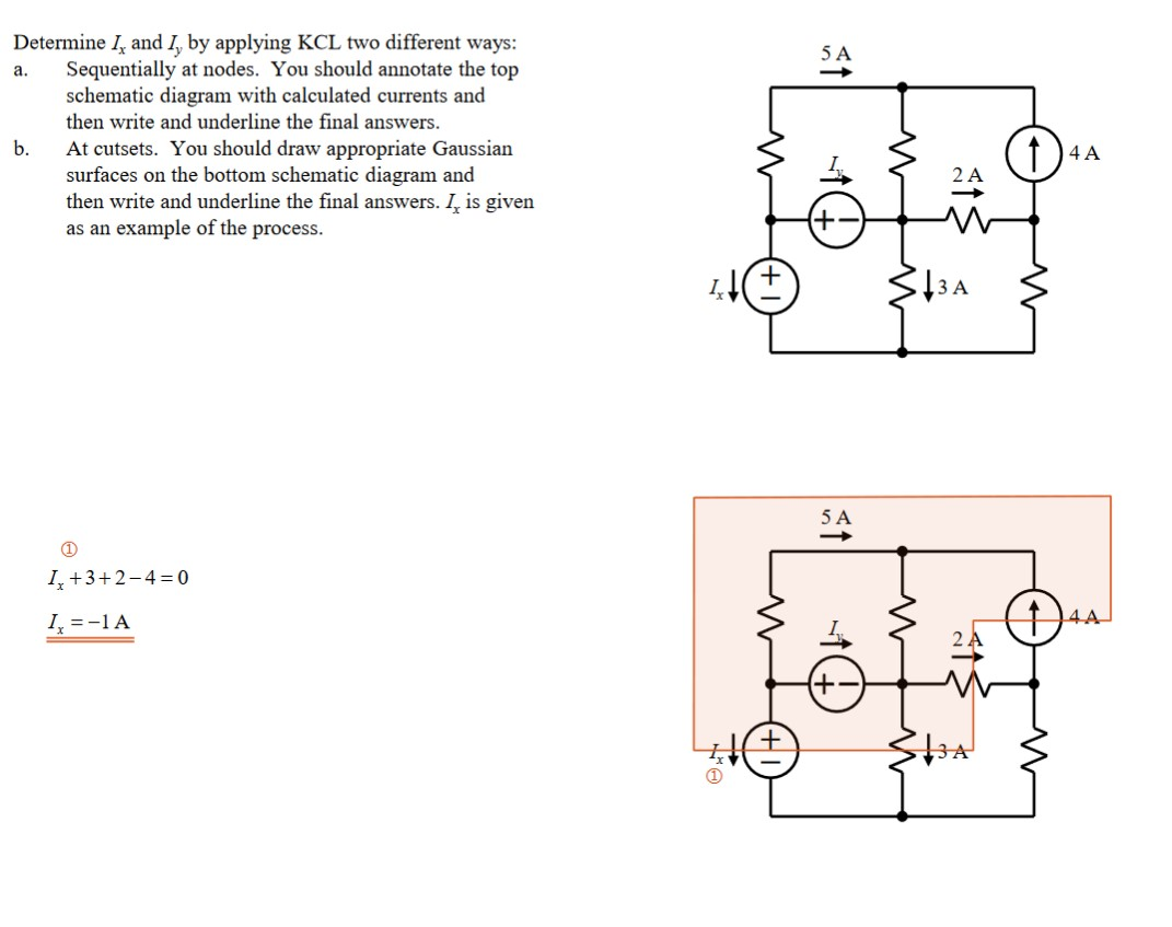 Solved Determine I, and I, by applying KCL two different | Chegg.com