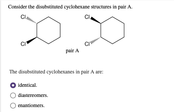 Solved Consider the disubstituted cyclohexane structures in | Chegg.com
