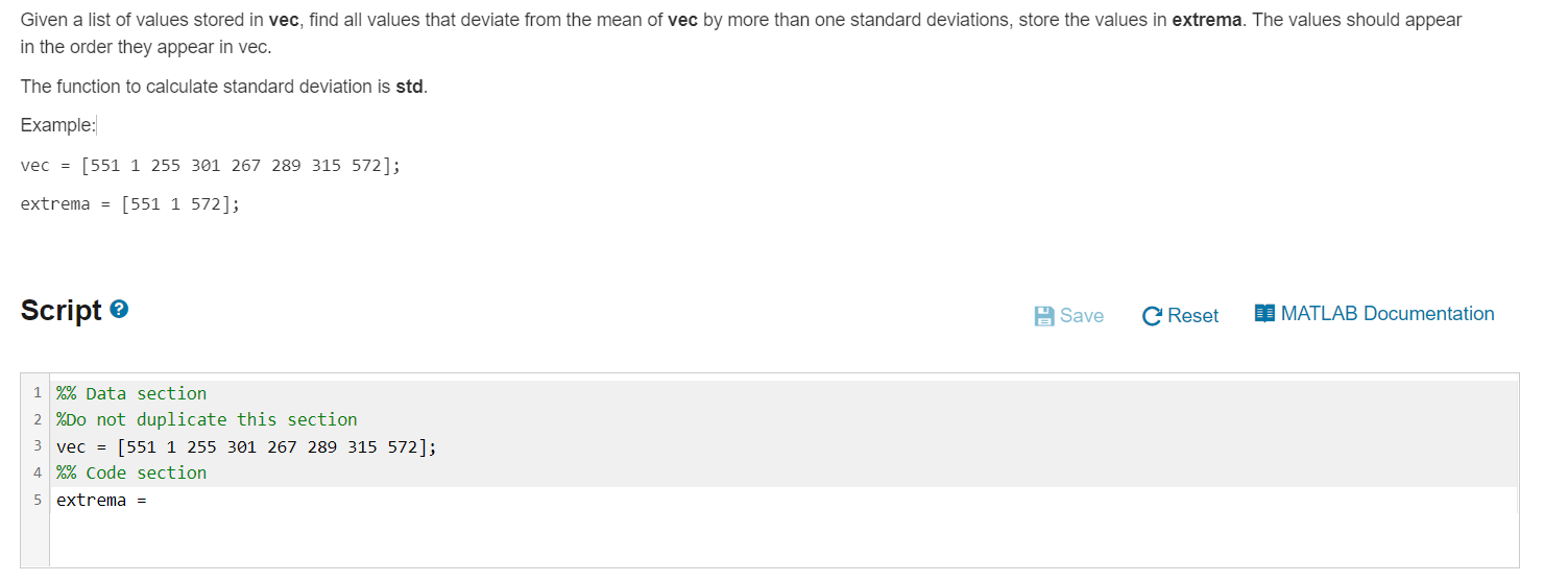 Solved Given a list of values stored in vec, find all values | Chegg.com