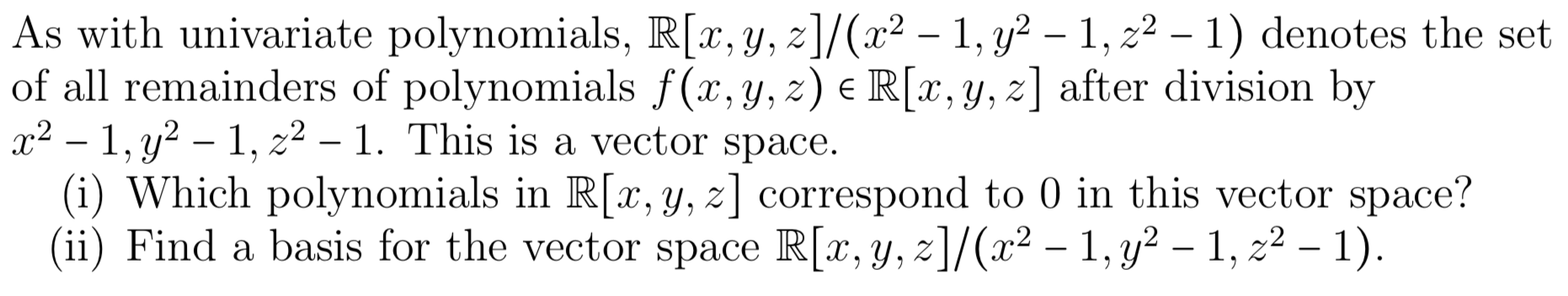 Solved 9 . . . 9 As with univariate polynomials, | Chegg.com