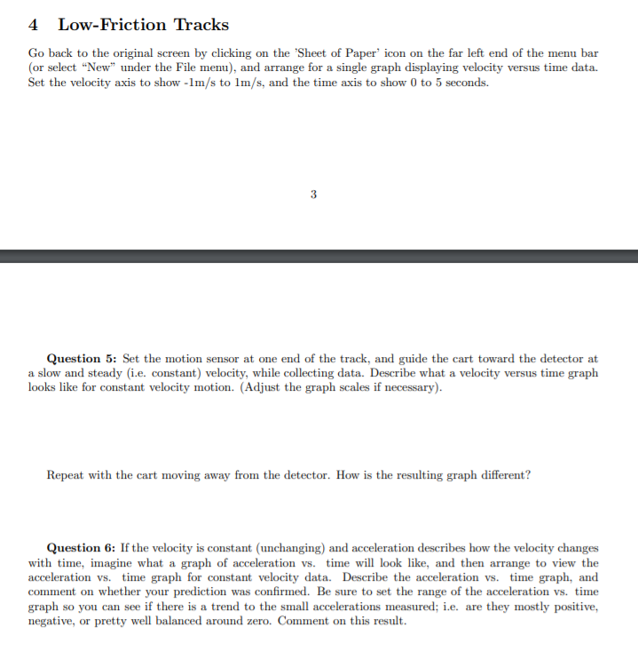 Solved 4 Low-Friction Tracks Go back to the original screen | Chegg.com