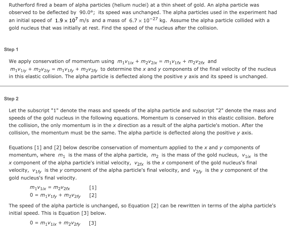 Solved Rutherford fired a beam of alpha particles (helium | Chegg.com