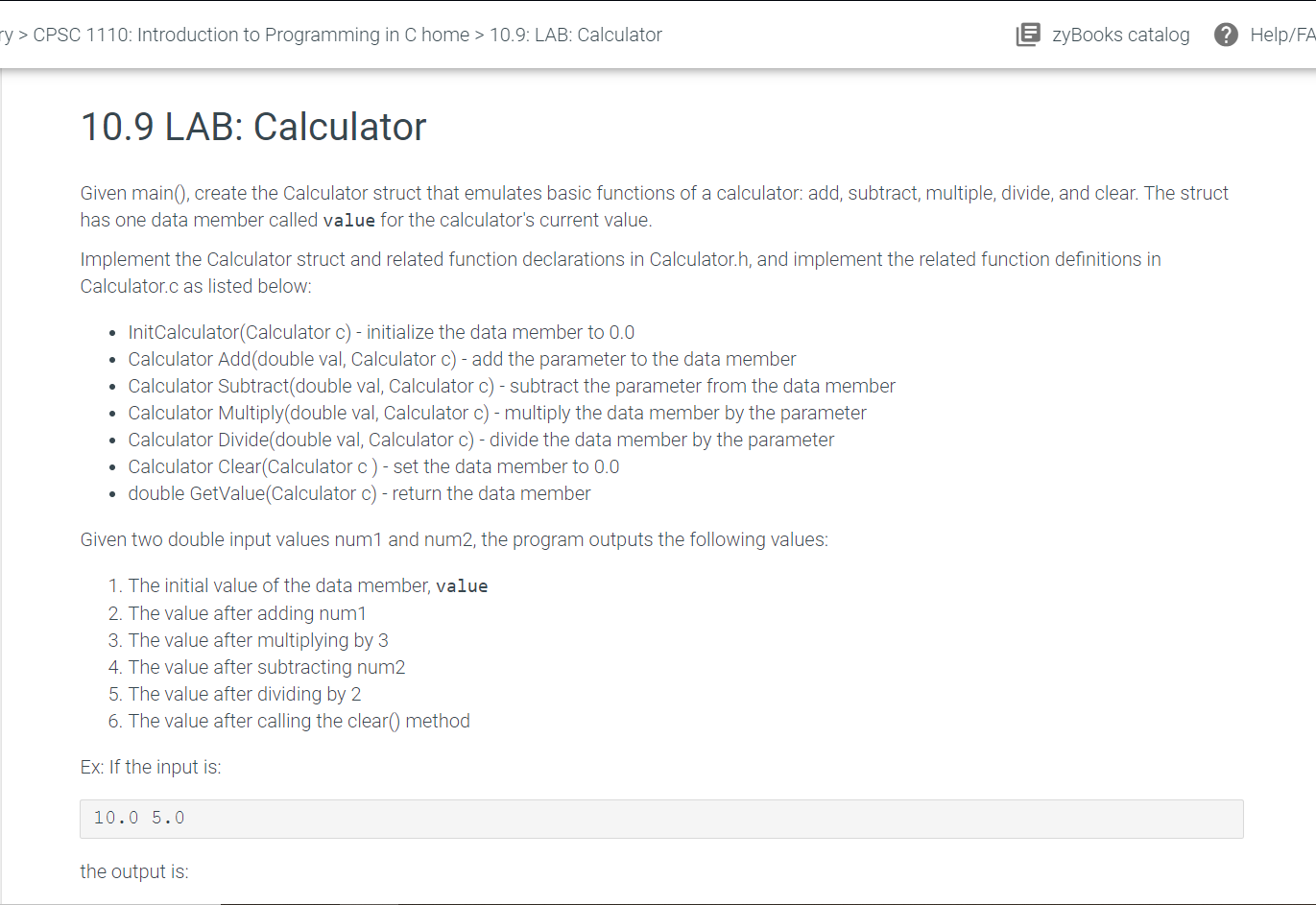 Solved y> CPSC 1110: Introduction to Programming in C home > | Chegg.com