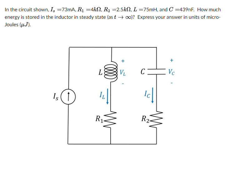 Solved In the circuit shown, Is=73 | Chegg.com