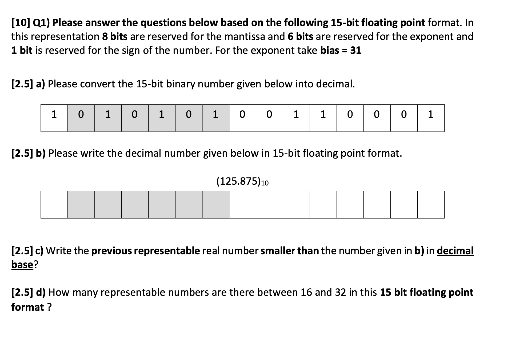 Solved [10] Q1) Please answer the questions below based on | Chegg.com