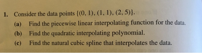 Solved 5 Consider The Data Points 0 1 1 1 2 A 4610