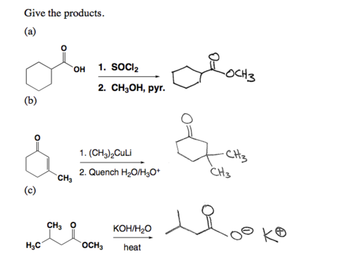Solved Give the products. (a) (b) (c) \( \underset{\text { | Chegg.com