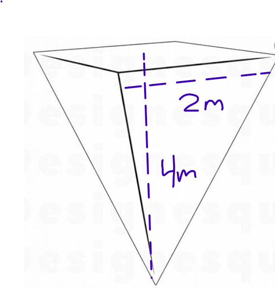 Solved A water tank has the shape of an upside | Chegg.com