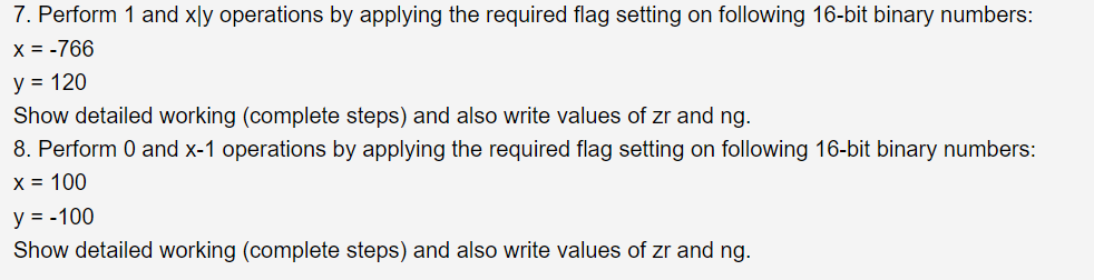 Solved 7. Perform 1 and x∣y operations by applying the | Chegg.com