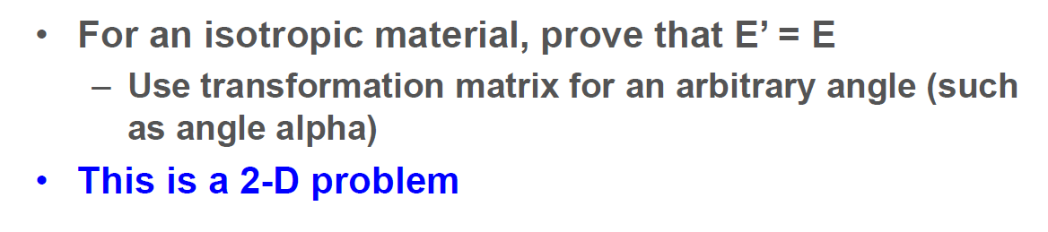 For an isotropic material, prove that \( | Chegg.com