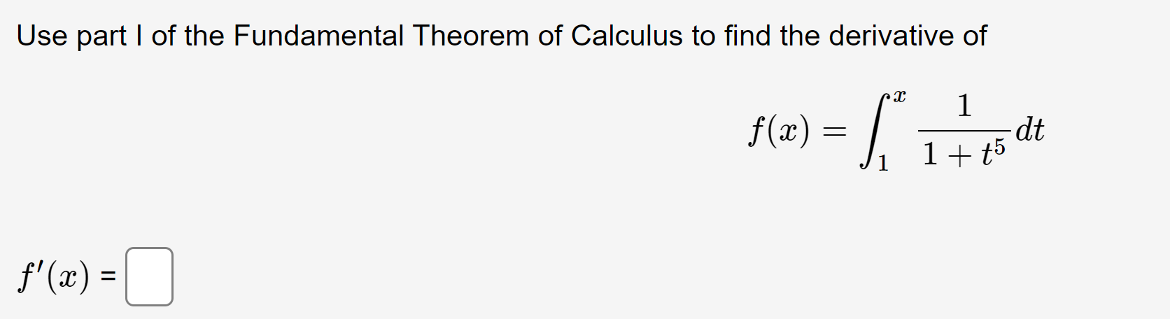 Solved Use part I of the Fundamental Theorem of Calculus to | Chegg.com