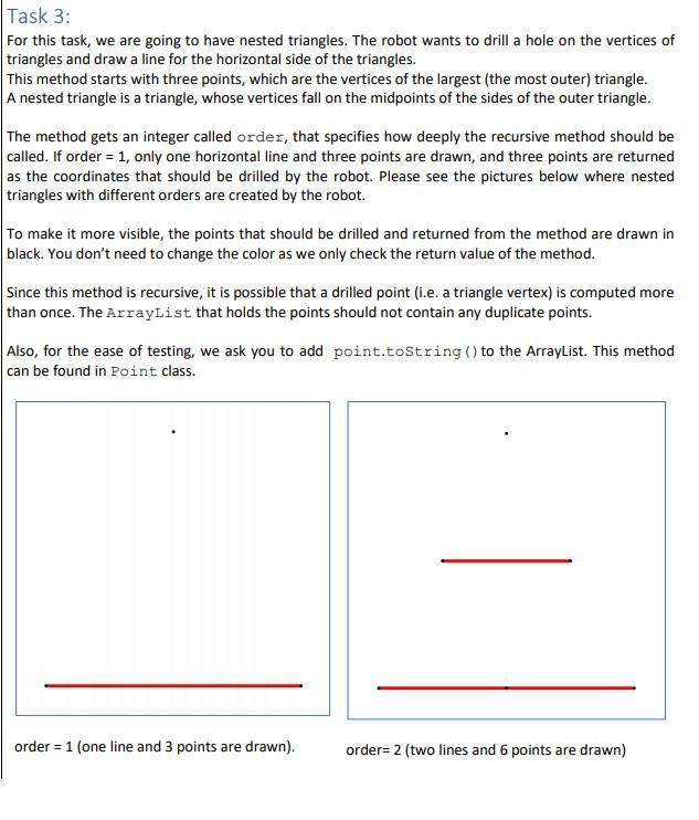 Task 3: For this task, we are going to have nested | Chegg.com