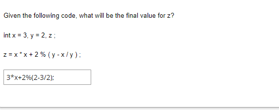 Solved Given the following code, what will be the final | Chegg.com