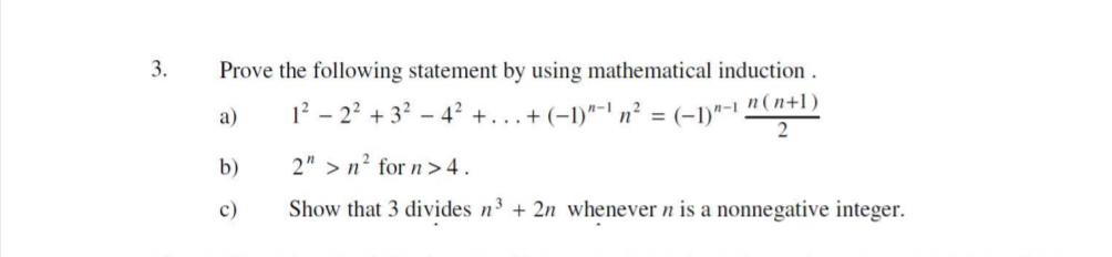 Solved 3. Prove the following statement by using | Chegg.com